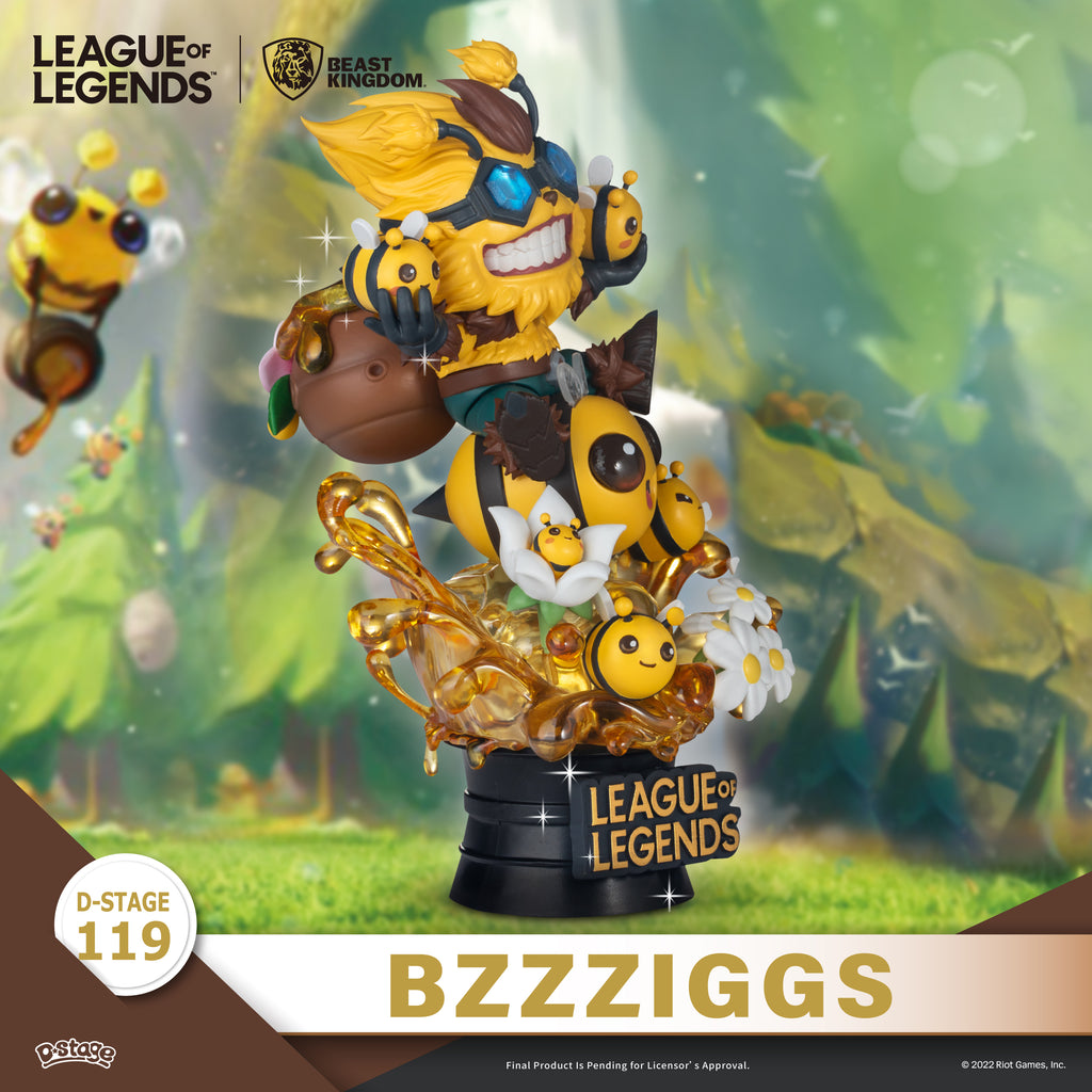 Beast Kingdom DS-119 League of Legends-Beemo & BZZZiggs Set Diorama St ...