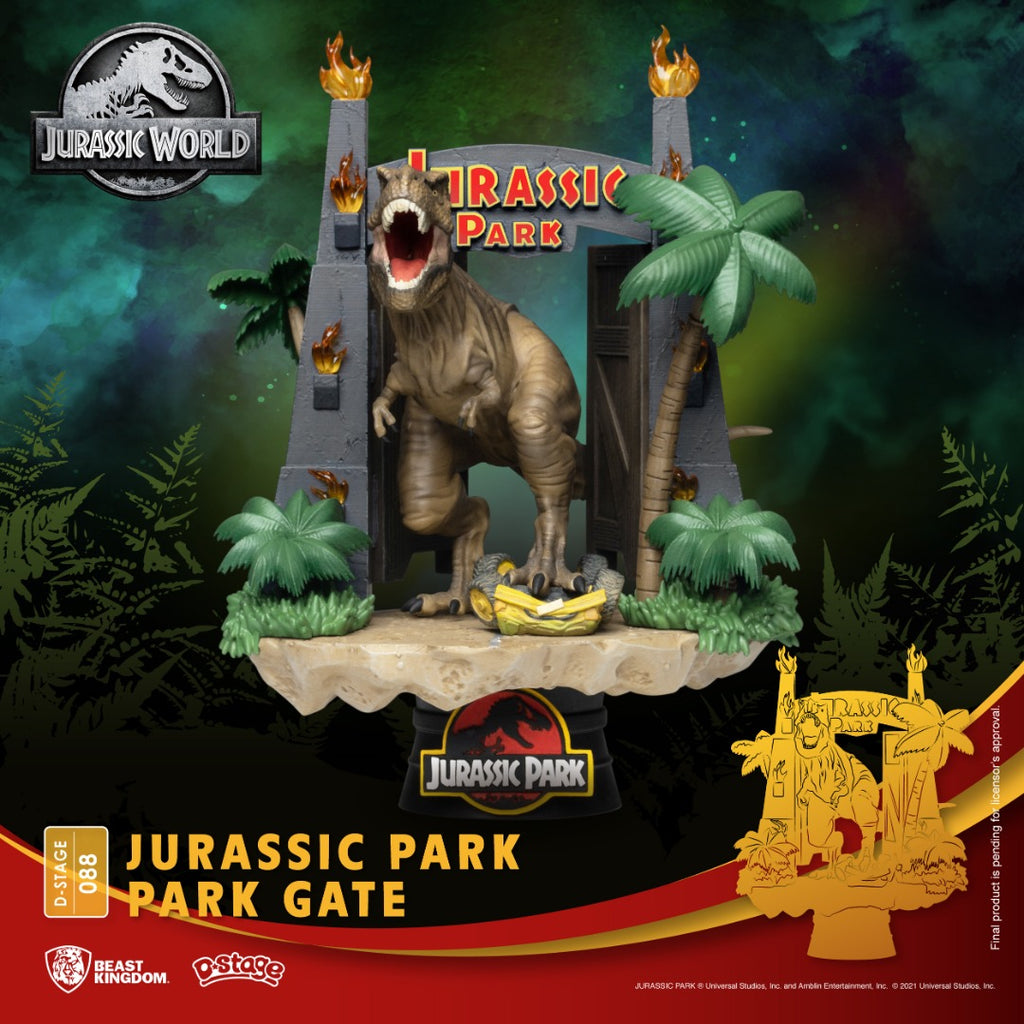 Beast Kingdom DS-088 Jurassic Park Gate Diorama Stage – Beast Kingdom SEA