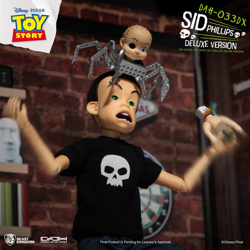 Beast Kingdom DAH-033DX Disney Pixar TOY STORY Sid Phillips 1:9 Scale ...