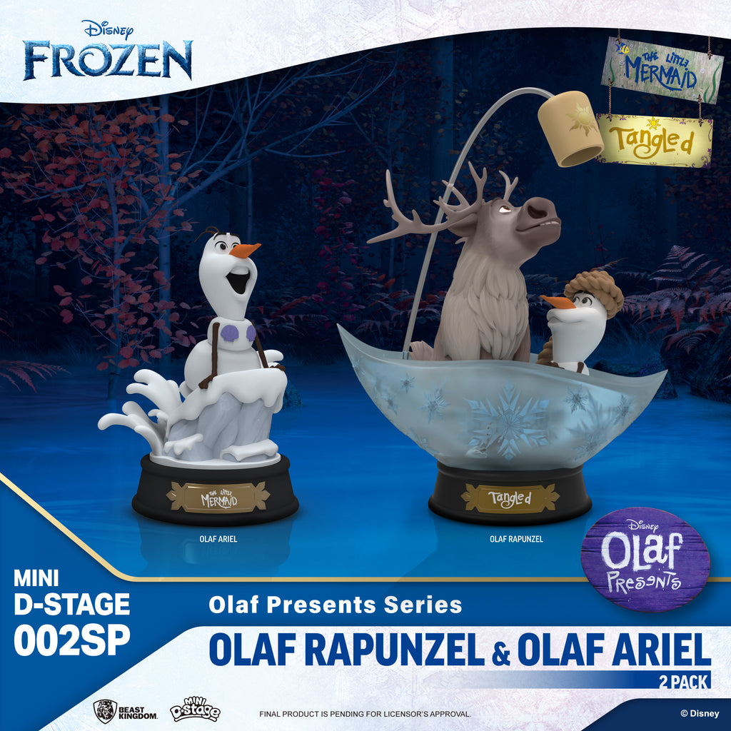 Beast Kingdom MDS-002SP Olaf Presents Series - Olaf Rapunzel & Ariel 2 ...